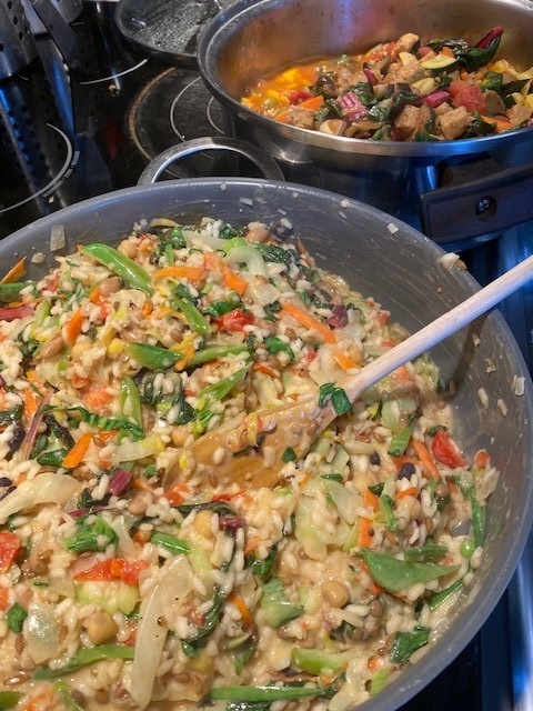 Risotto with ancient grains and spring vegetables | The Governor ...