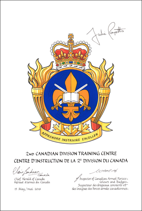 2nd Canadian Division Training Centre | The Governor General of Canada