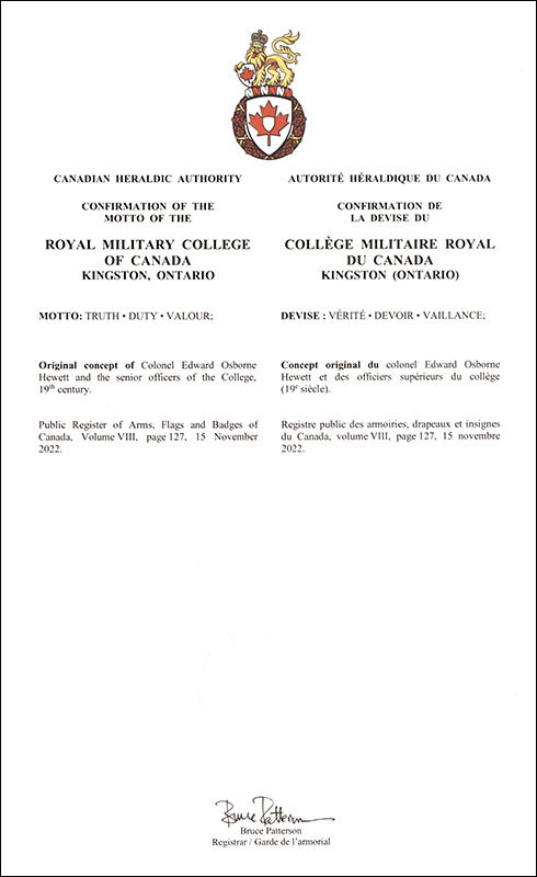 Royal Military College of Canada | The Governor General of Canada