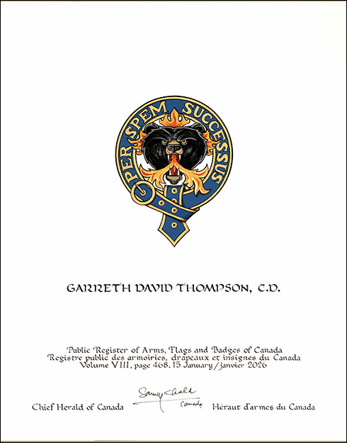 Garreth David Thompson | The Governor General of Canada