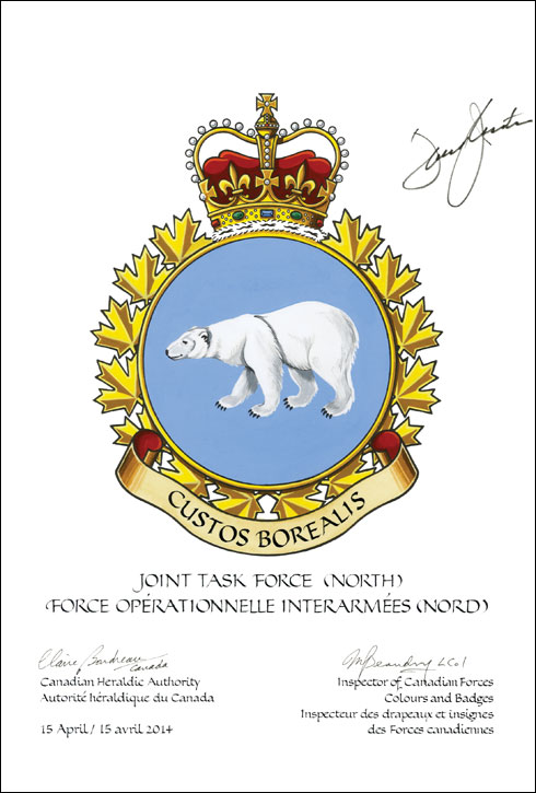 Joint Task Force (North) | The Governor General of Canada