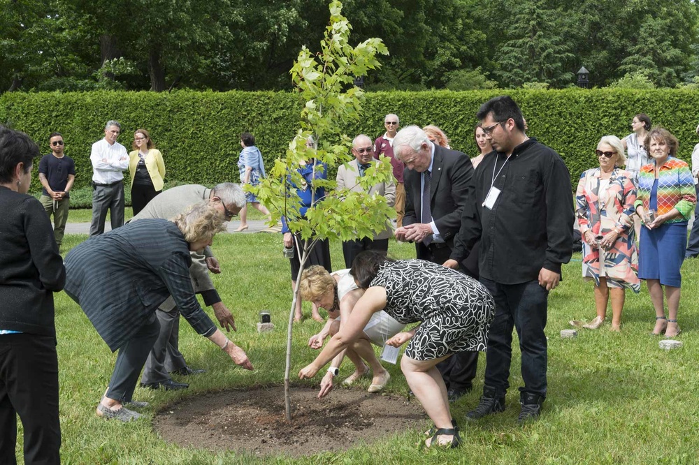 Ceremonial Planting of the Regal Celebration Maple Tree | The Governor ...