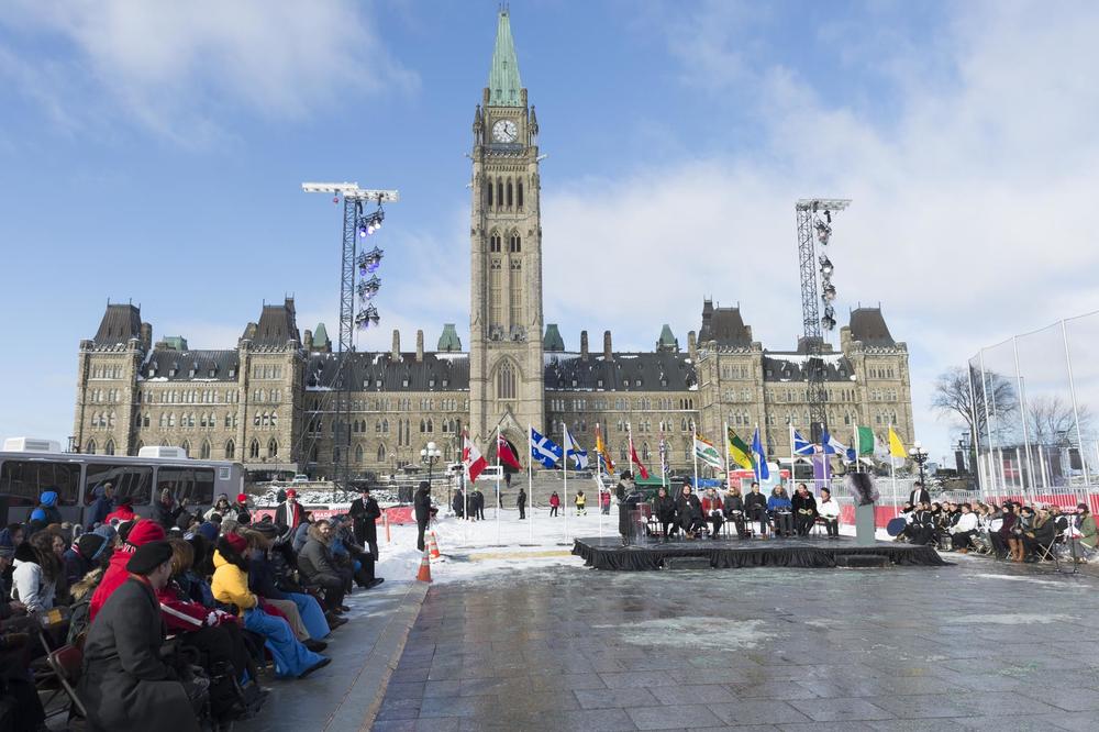 Centennial Flame Lighting | The Governor General of Canada