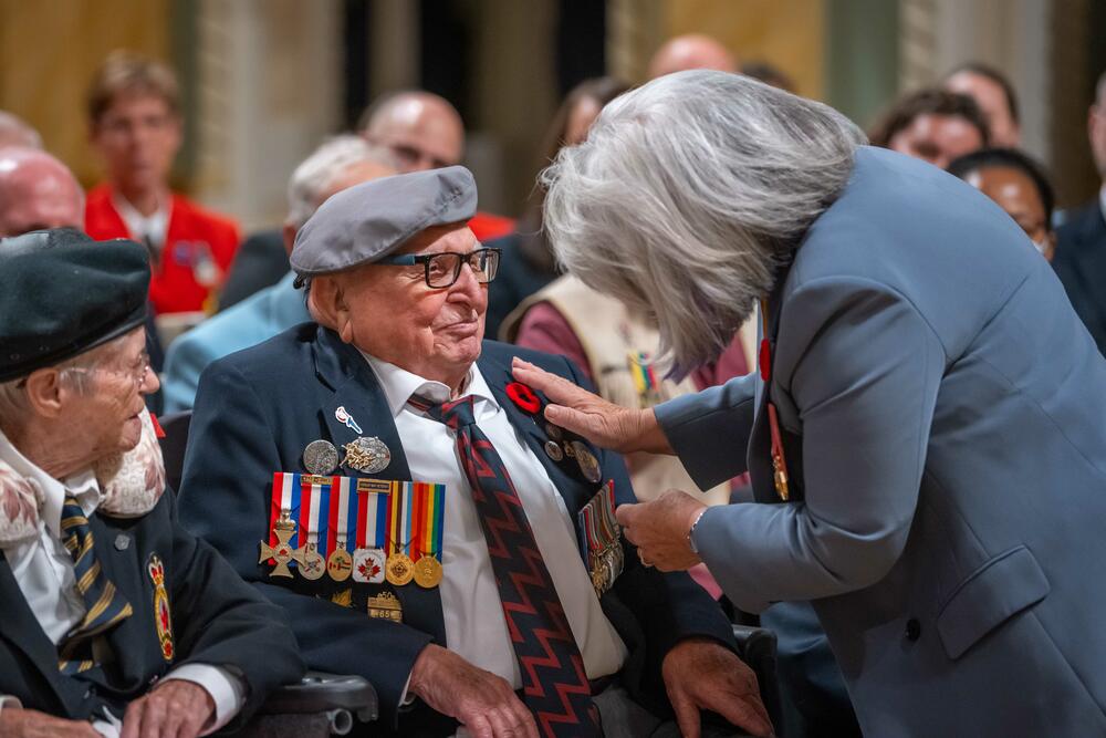 Presentation of First Poppy | The Governor General of Canada